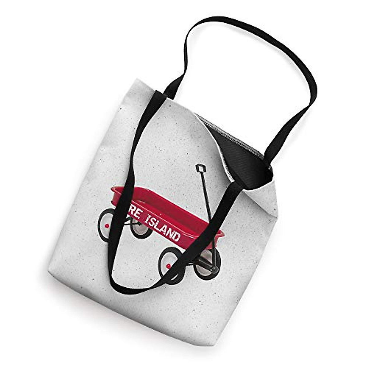 FI NY Fire Island red wagon ocean beach pines grove kismet Tote Bag