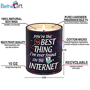 Gifts for Him, Her - Gifts for Wife - Gifts for Girlfriend, Wife Gifts on Anniversary, Valentines Day, Mothers Day - Anniversary I Love You Gifts for Husband Boyfriend - Lavender Scented 10oz