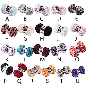 50g/Ball DIY Plush Thick Knitting Yarn Multicolor Hand-Woven Crochet Thread for Baby Warm Hat Scarf Skin So Soft