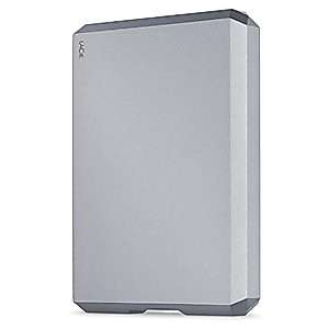LaCie Mobile Drive 5TB External Hard Drive Portable HDD – Space Gray USB-C USB 3.0, for Mac and PC Desktop, 1 Month Adobe CC (STHG5000402)