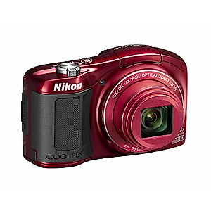 Nikon COOLPIX L620 18.1 MP CMOS Digital Camera with 14x Zoom Lens and Full 1080p HD Video (Red) (Discontinued by Manufacturer)