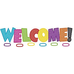 Teacher Created Resources Chevron Welcome Bulletin Board