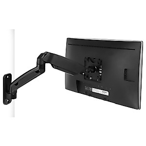 Mount-It! Monitor Wall Mount Arm | VESA Wall Mount Monitor Arm | Full Motion Gas Spring Arm Fits 13 15 17 19 20 22 23 24 27 30 32 Inch Screens with 75 or 100 VESA Patterns | Camper RV Compatible