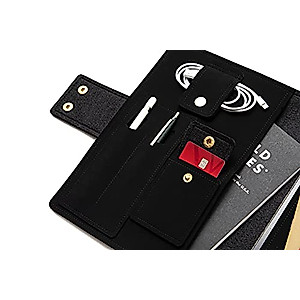 iPad Pro/iPad Air Folio Case, 11" 12.9" 10.2" Compatible with Magic/Smart Keyboard, Pencil Holder Pocket