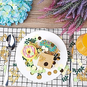 Thinp Confetti Tissue Sprinkle Confetti Dount Baby Shower Decorations Confetti Champaign Gold Ivory Sage Green Table Scatter Confetti for Ice Cream Theme Party Birthday Party Wedding Decoration 20g