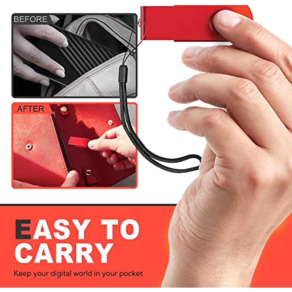 Flash Drive 4GB 5 Pack USB 2.0 Thumb Drives Uflatek Memory Sticks Portable USB Stick Rotate Jump Drive Bulk Drives Multi-Color Pendrive Metal USB Flash Drives with Lanyard