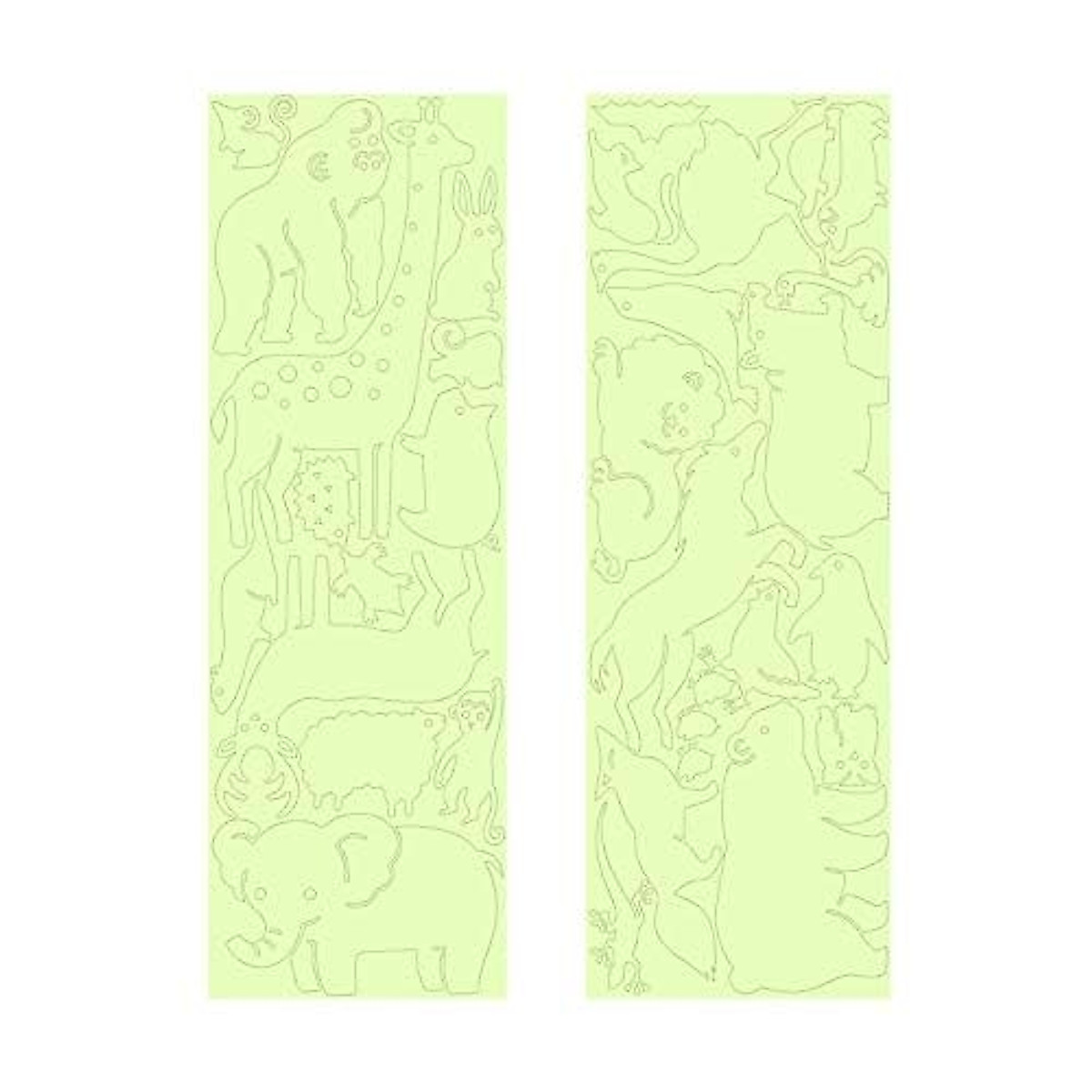 GLOPLAY Animal Series(29 pcs/Pack), Glow in The Dark Educational Wall Stickers, The Eco-Friendly and Brightest Wall Stickers for Ceiling, Bathtime, Bedroom, Party, Decor