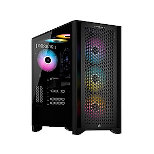 Corsair Vengeance i7300 Series Gaming PC - Air Cooled Intel Core™ i5 12600K CPU - NVIDIA GeForce RTX™ 3060Ti Graphics - 16GB Vengeance DDR4 3200MHz Memory, 1TB M.2 NVMe SSD - Black