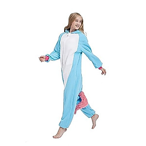 SimZoo Adult Animal Onesie Pajamas, Men and Women's Unicorn Costume Sleepwear, One-Piece Unisex Homewear