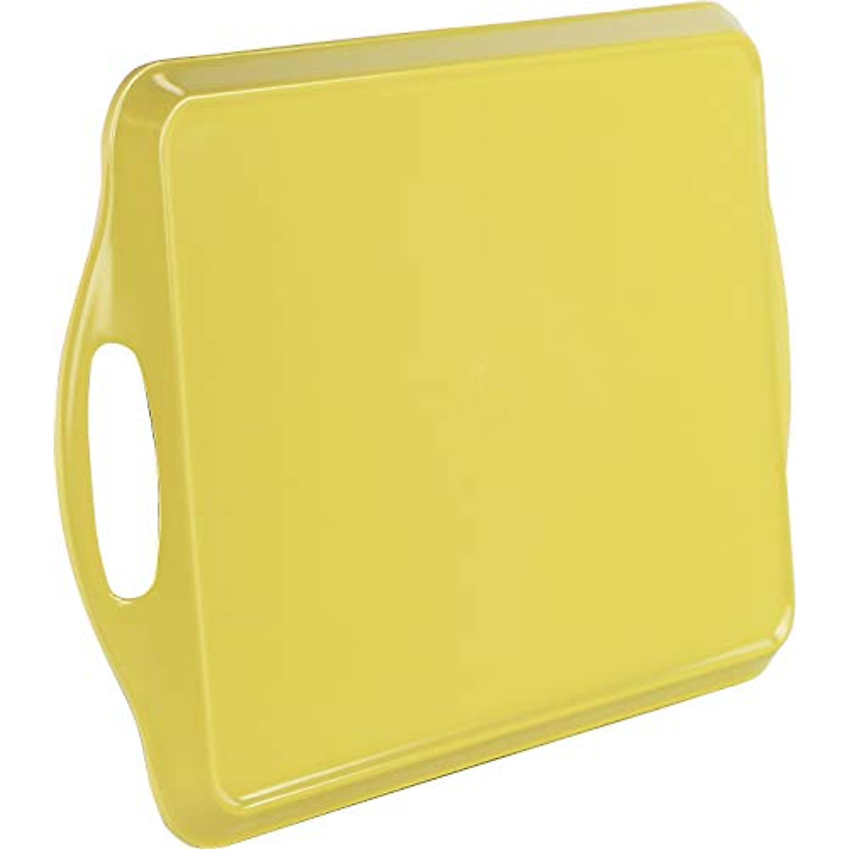 Reston Lloyd Calypso Basics Melamine Serving/Ottoman Handles, Rectangular Tray, Lemon