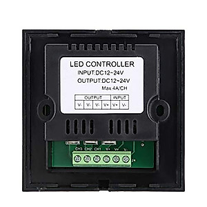 LED Dimmer Switch, Beautiful Appearance LED Touch PanelDimmer Switch for Fashionable Design for Ambient Lighting(Black)