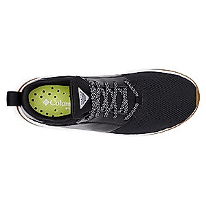 Columbia Mens Tamiami PFG Boat Shoe, Black/White, 10 US