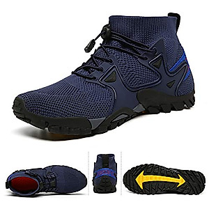 Hiking Shoes Mens Womens Outdoor Athletic Sports Shoes Walking Shoes Trail Running Shoes Trekking Climbing Stylish Slip Resistant Fitness Walking Jogging Sock Sneakers Travel Lightweight Barefoot