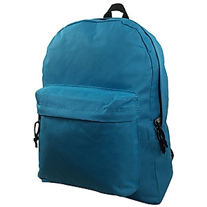 K-Cliffs 40pcs Bulk Classic Backpack 16in Basic Bookbag Case Lot Simple School Bag Assorted Colors