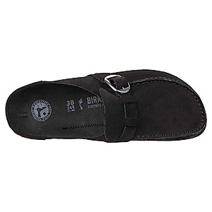 Birkenstock Unisex Buckley Suede Leather Black Sandals 7 W / 5 M US