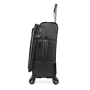 Brookstone Luggage Harbor Spinner Suitcase, Dark Charcoal, Carry-On