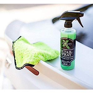 Liquid X Detail Spray - Quick Detailer with Sealant - Prevent and Remove Water Spots - No Streak Formula for Cars, Boat, RV, Motorcycle, UTV/ATV (16 oz)