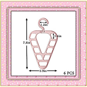 ZYDZ Closet Organizer Clothes Hangers, 6 Pack with 9 Holes Multifunctional Magic Space Saving Home Room Bedroom Organization and Storage for Wardrobe Heavy Clothes, Shirts, Pants, Dresses, Coats