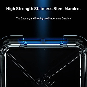 Retainer Case, Mouth Guard Case with Lid Hinge, a Large Night Mouth Guard Case, Cute Slim Retainer Case with Lid for Girl, Boy, Women, Men, Teenage, Adult.(1Pack)