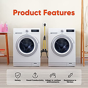 IKITS NEMA 14-30P to Two 14-30R 4 Prong Dryer Y Splitter 3ft, 30Amp 250Volt 7500W STW 10 AWG Dryer Y Adapter Cord, for Dryer Outlet and Level 2 EV Charging