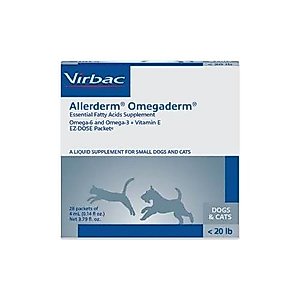 OmegaDerm EZ Dose Packets, Cats and Dogs <20 lbs, 28 Packets of 4 mL