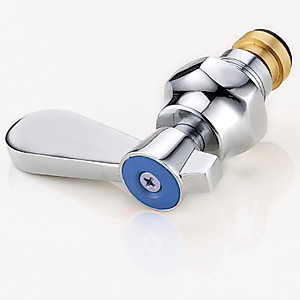 Favorpo Brass Spindle Assembly Valve Replacement Cold Side Handle Stem Assembly Replacement Fits for Commercial Sink Faucet