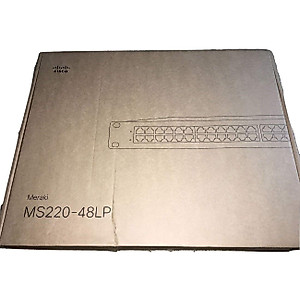 Cisco Meraki MS220-48LP-HW 48-Port Cloud Managed PoE+ Gigabit Switch - UNCLAIMED - NO LICENSE (Renewed)