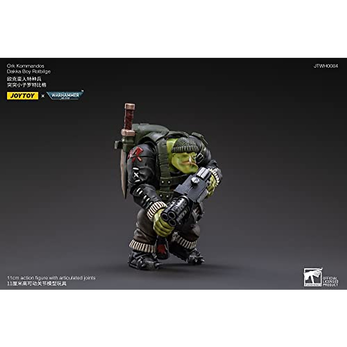 BLOOMAGE JOYTOY (BEIJING) TECH Warhammer 40K: Ork Kommandos Dakka Boy Rotbilge 1:18 Scale Action Figure