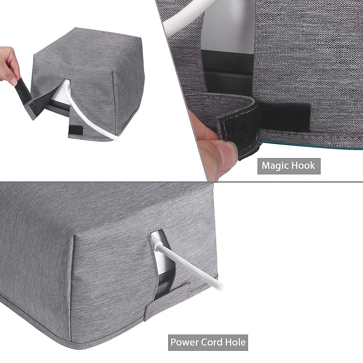 Zaracle Hard Case Carrying Travel Bag Dust Cover for Easy Press 2 (Gray, 6"x7")