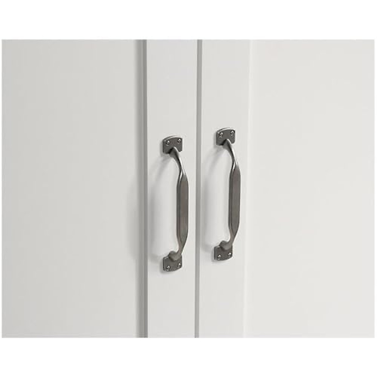 Pemberly Row 29" W Traditional Style Storage Cabinet, Pantry Cabinet, Linen Cabinet with Shelves in White