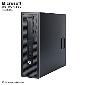 HP ProDesk 600 G1 High Performance Business Small Form Factor Desktop Computer, Intel Core i3-4130 3.4 GHz, 8GB RAM, 500GB HDD, DVD, WiFi, Windows 10 Pro (Renewed)