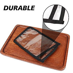 Meat Cleaver Sheath,Butcher Knife Protectors,Waxed Canvas Wide Knifes Edge Guard,Heavy Duty Chopper Covers, Knife Case Blade Protectors(Knives Not Included) (Clear)