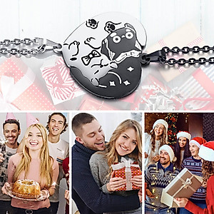 Matching Necklace for Couples, Personalized Yin Yang Pet Cat Pendant Necklace, Boyfriend and Girlfriend Promise Couples Necklaces for Him and Her, Relationship Jewelry Gift for Couples Best Friends
