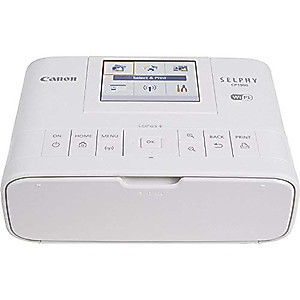 Canon SELPHY CP1300 Compact Photo Printer (White) with WiFi and Accessory Bundle w/Canon Color Ink and Paper Set