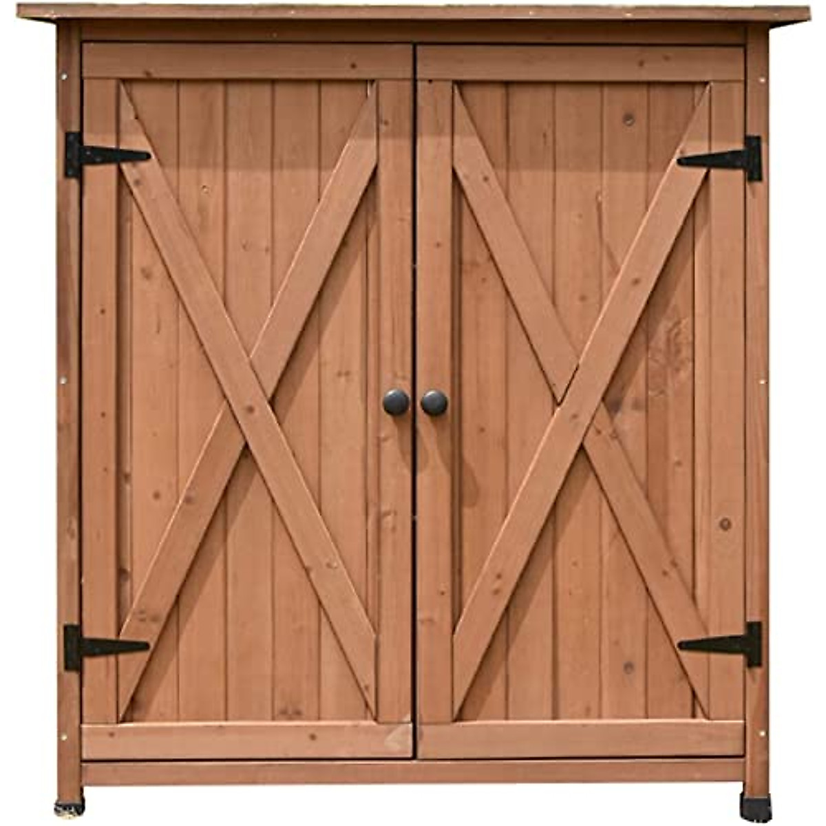 MUWIZ Outdoor Storage Shed, Storage Shed and Tool Shed Gardening Tools, Outdoor Storage Box, Garden Rainproof Box, Table Waterproof Sunscreen Farm Tools