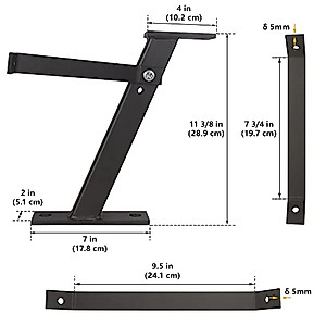 A-KARCK Lawn Mower Hitch, Heavy Duty Lawn Tractor Hitch Solid Iron Construction, Black Powder Coated Riding Mower Hitch