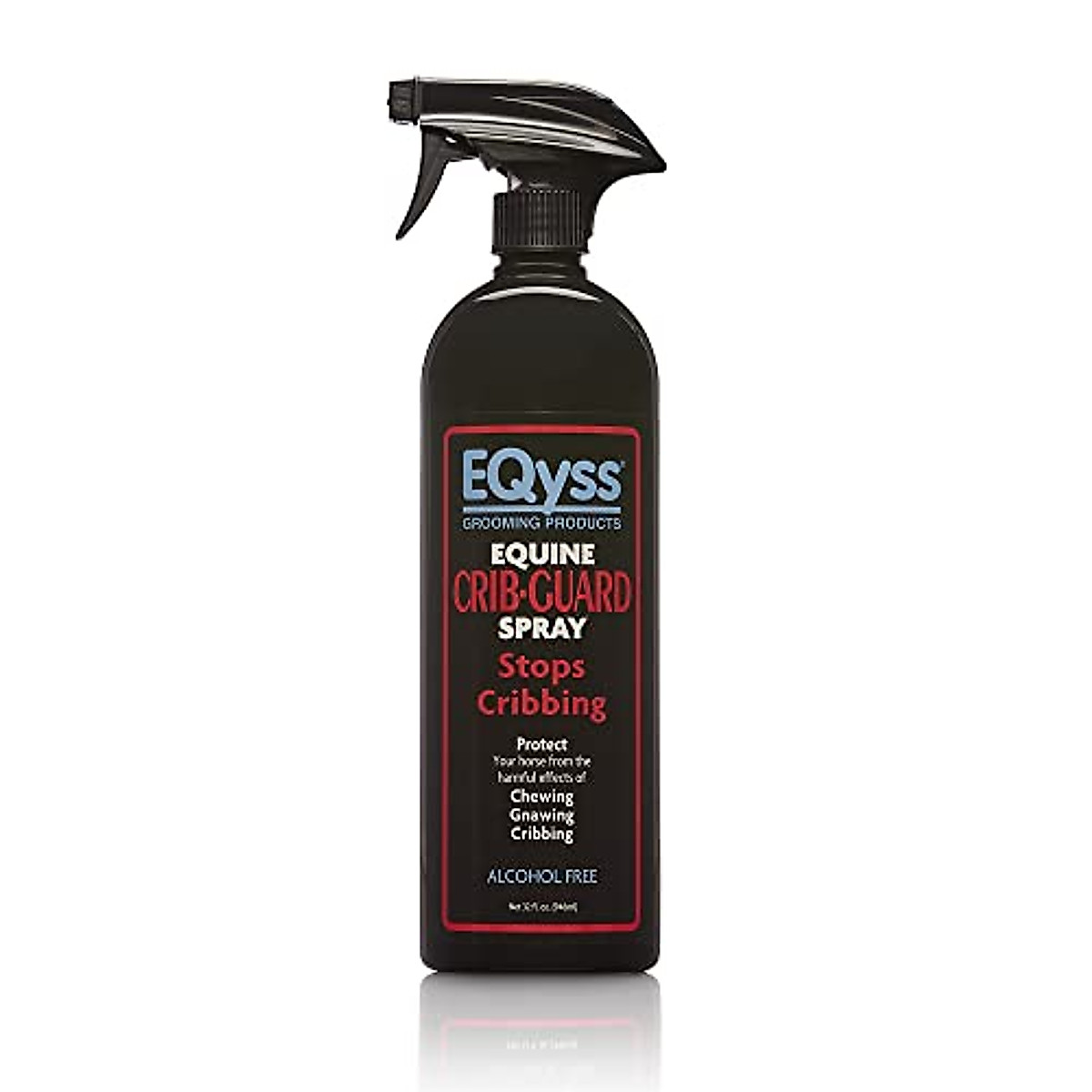 EQyss Crib Guard Equine Spray 32oz - Guaranteed to Stop Your Horse from Chewing and Cribbing