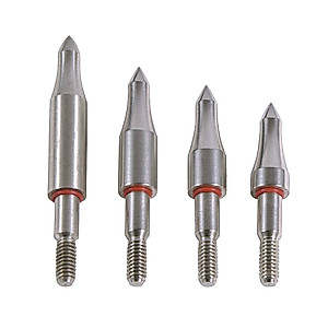 AMEYXGS 12/24 Pack Archery Field Points 5/16 inches Cutting Diameter 75/100/125/150/200/250/300 Grain Stainless Steel Arrow Tip Arrow Points for Target Practice and Hunting (75 Grain 12 pcs)