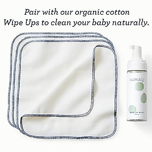 Esembly Wipe Up Wash Kit, Organic No-Rinse Foaming Wipes Solution, Use with Cloth Wipes on Baby’s Diaper Area, or as a Body Wash, Includes Concentrate Refill Only, 4oz Bottle