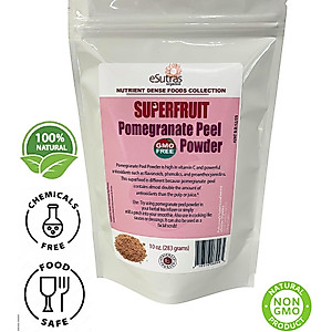 eSutras Organics Pomegranate Peel Powder Superfood, 10 Ounce