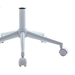 White Vanity Chair Faux Fur Swivel Desk Chair Cute Fluffy Armless Office Chair Rolling Makeup Chairs for Teens Bedroom Study Room, Height Adjustable