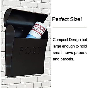 NACH Wall Mount Mailboxes for Outside, 11x4.5x12.5 in Cream White Mail Boxes for House Outside, Waterproof Mailbox - Vicki-Style Mail Box