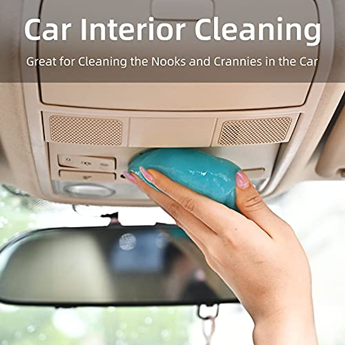 Tocxoe Cleaning Gel 2 Boxed Blue Gel can Remove Dirt from The Keyboard Inside The car and Reuse it