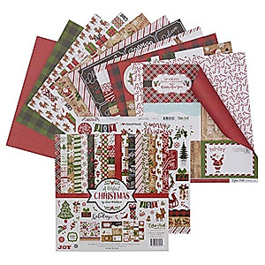 Echo Park Paper Company Perfect Christmas Collection Kit, Pastel , 12-x-12-Inch