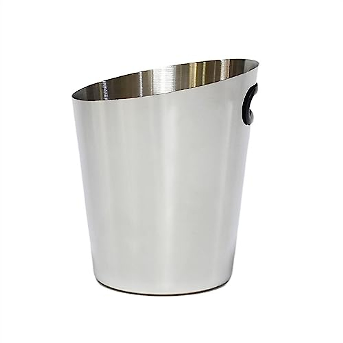 Ice Bucket Stainless Steel Ice Bucket Cooler Whiskey Wine Bar Accessories Champagne Bucket Cooler Suitable for Cocktail Party Wine Bottle Restaurant Bar Party Keeps Ice Cold & Dry (Color : Silver)