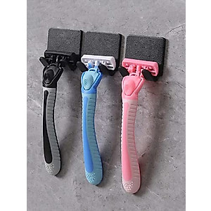 Razor Hook Storage with Adhesive, Shower, Waterproof, Strong Shower Shaver, Hook, Caddy, Bathroom, Kitchen, Wall, Organizer