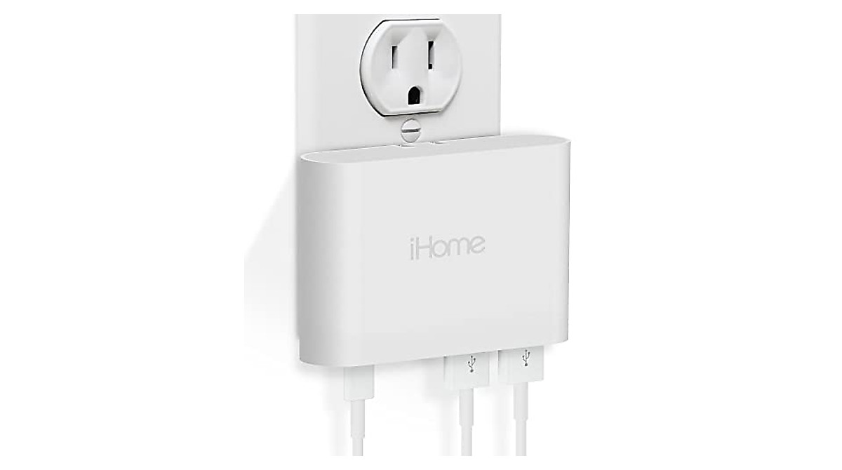 iHome 3-Port Fast Charger - Rapid Charging for iPhone & More