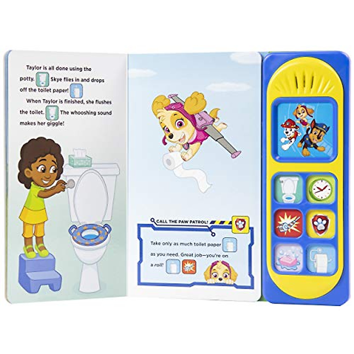 PAW Patrol Chase, Skye, Marshall, and More! - Potty Time - Potty Training Sound Book - PI Kids (Play-A-Sound)