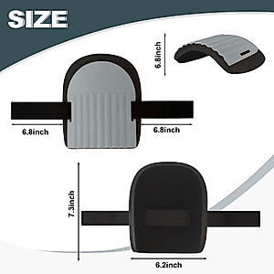 FREEKYROCK Gardening Knee Pads for Women and Men- Lightweight Waterproof Washable, Foam Knee Pad for Gardening Soft Inner Liner and Easy Fit with Adjustable Elastic Velcro Straps, Grey