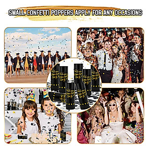 Confetti Poppers Party Cannon 8pcs Small Party Poppers Confetti Cannon for Wedding Birthday Graduation Baby Shower Anniversary Christmas New Year's Party Celebrations Supplies Paper Poppers for Kids